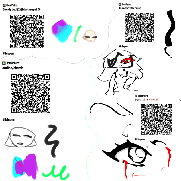 4 brushes I use somtimes - ibisPaint