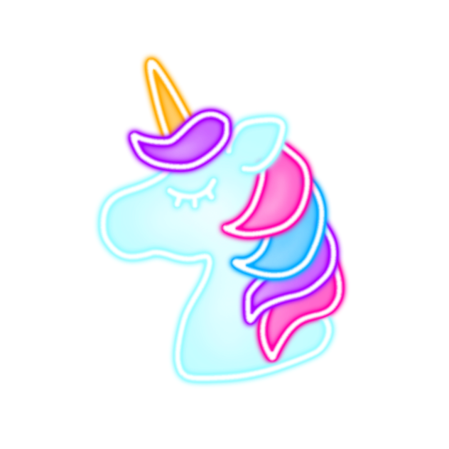Unicorn neon sign2 - ibisPaint