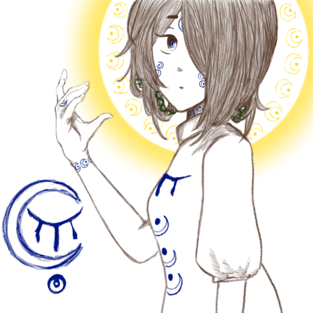 moon and drop - ibisPaint