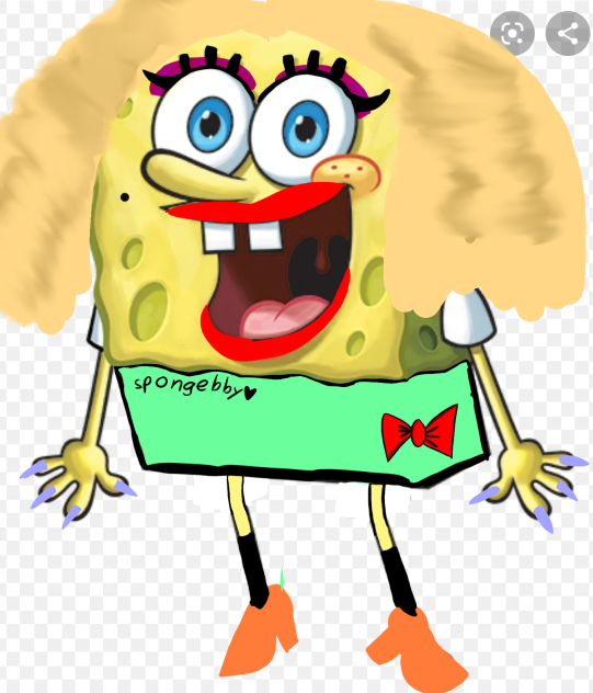 spongebob turn into a girl - ibisPaint