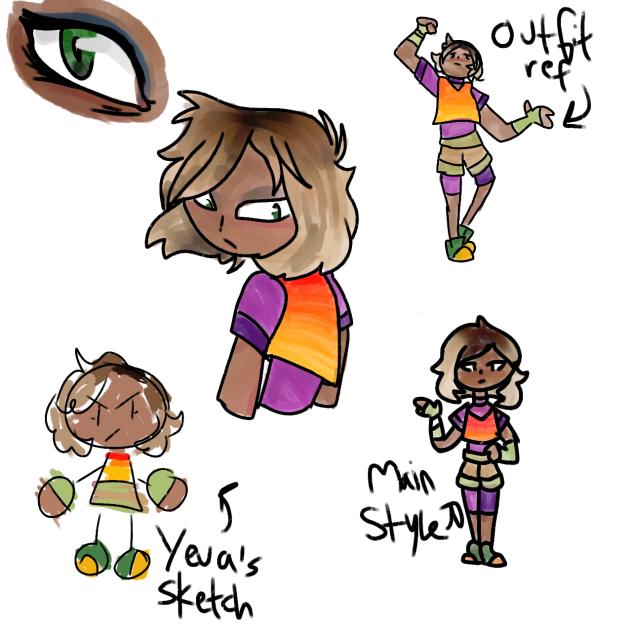 Just some sketches of my book character - ibisPaint