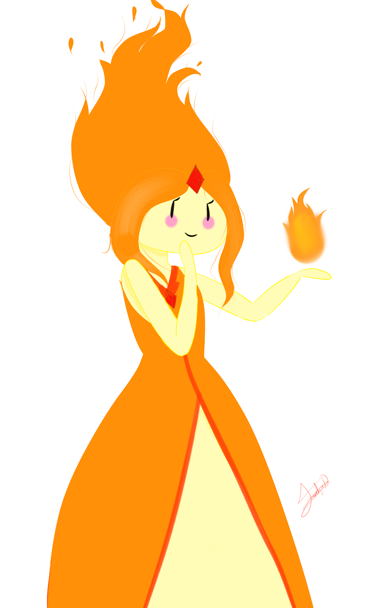 Flame princess - ibisPaint