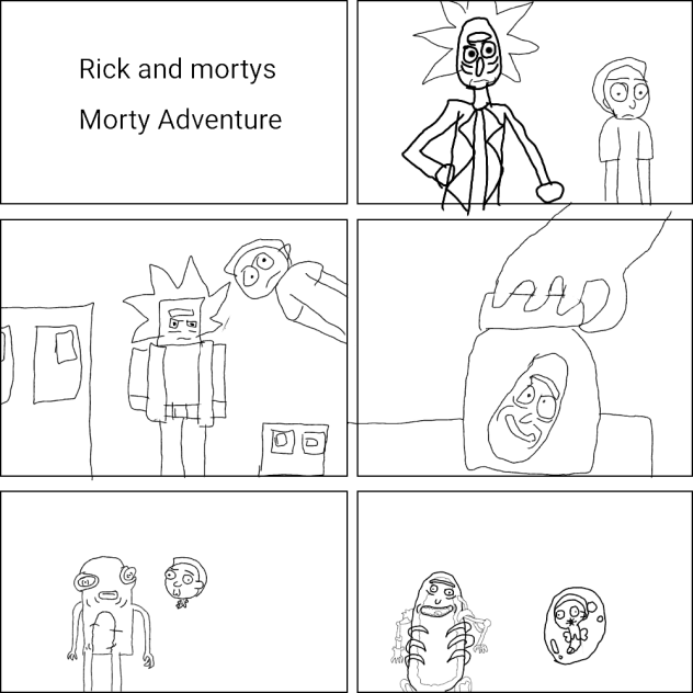 Rick and Morty's Morty Aventure - ibisPaint