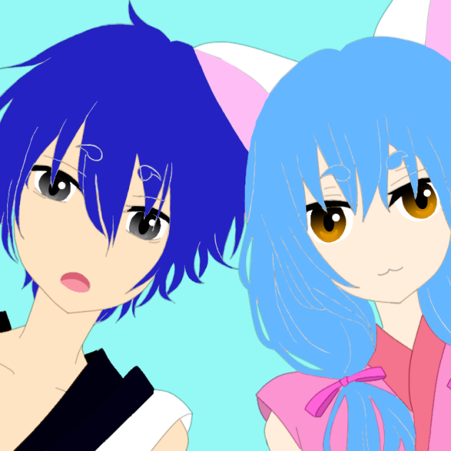 Nekoette and Dimitri - ibisPaint