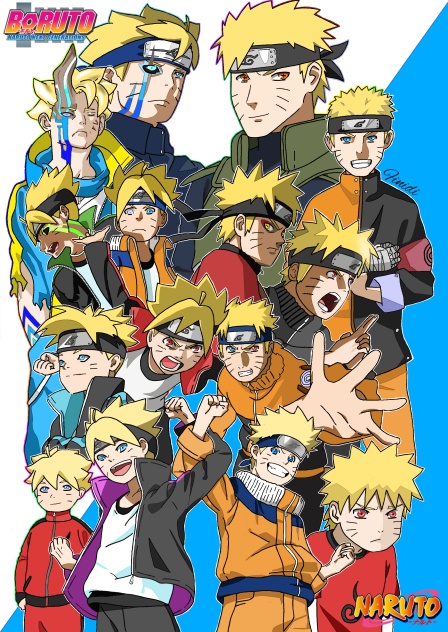 Naruto & Boruto Uzumaki - ibisPaint