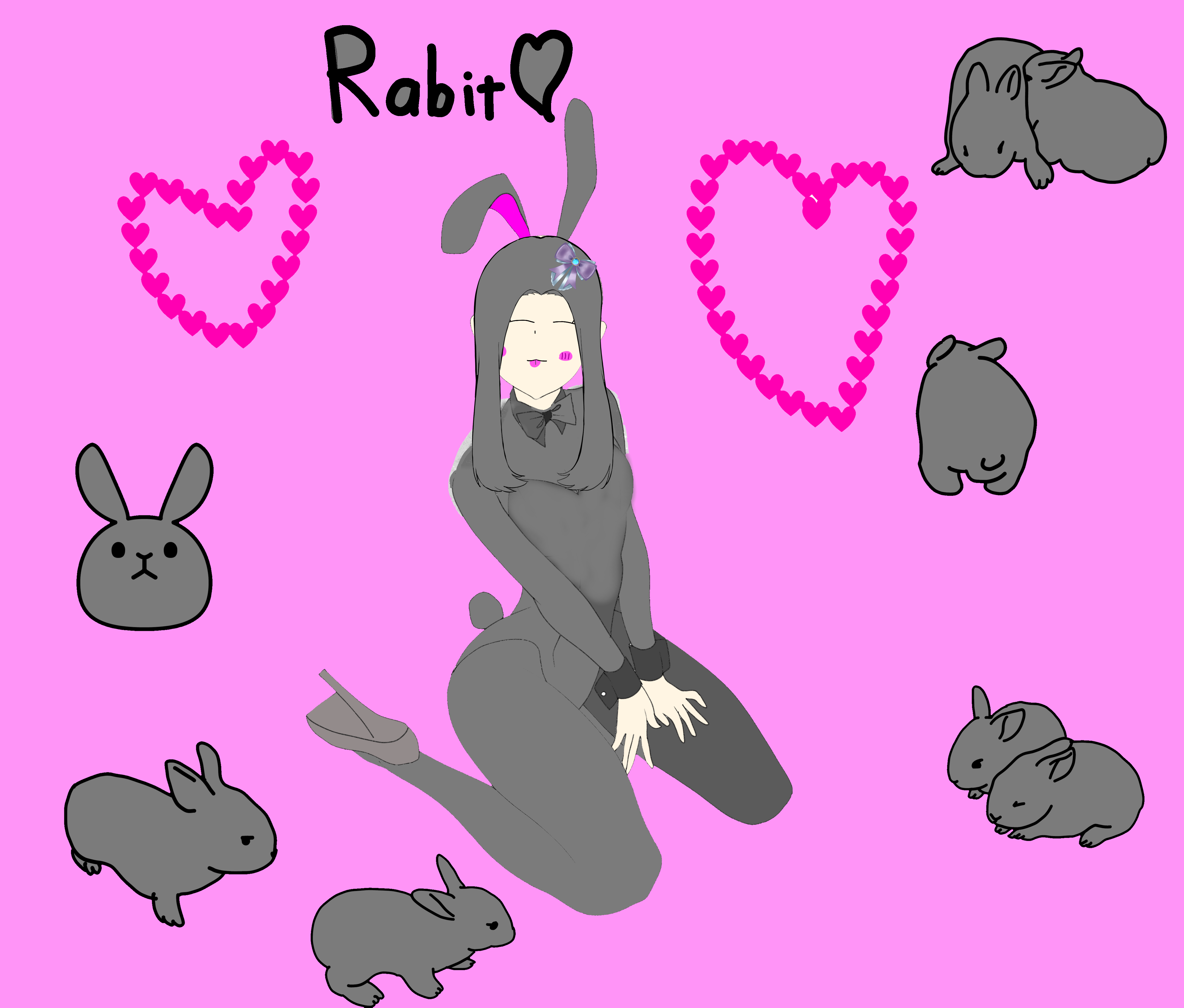 Rabbit Cute🥰🐇🐰 - ibisPaint
