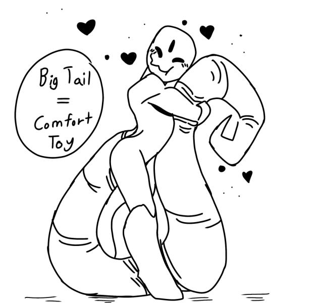 Big Tail = Comfort Toy - ibisPaint