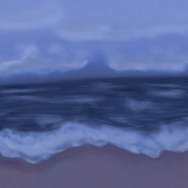 playa y mar - ibisPaint