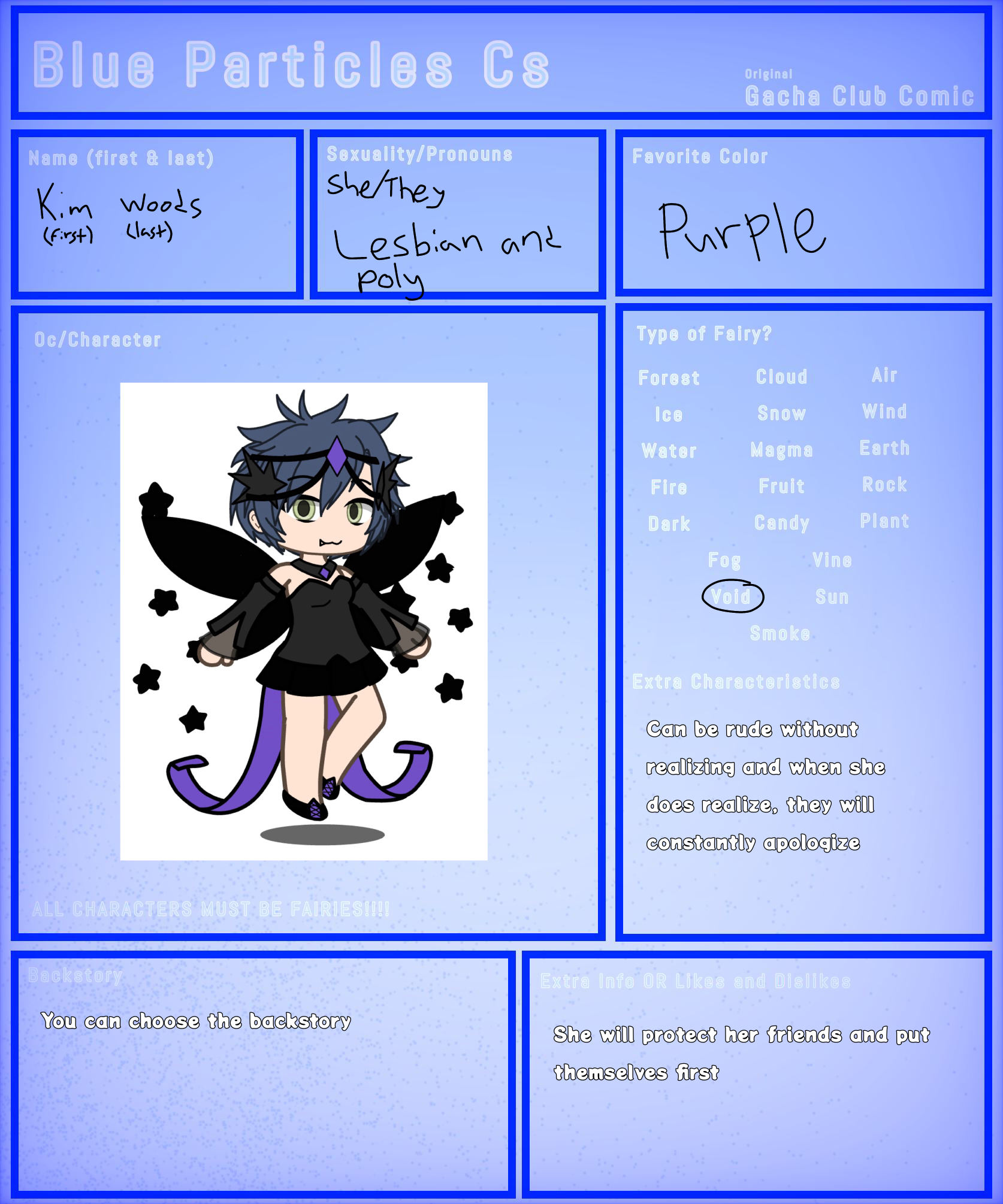 Blue Particles CS - ibisPaint