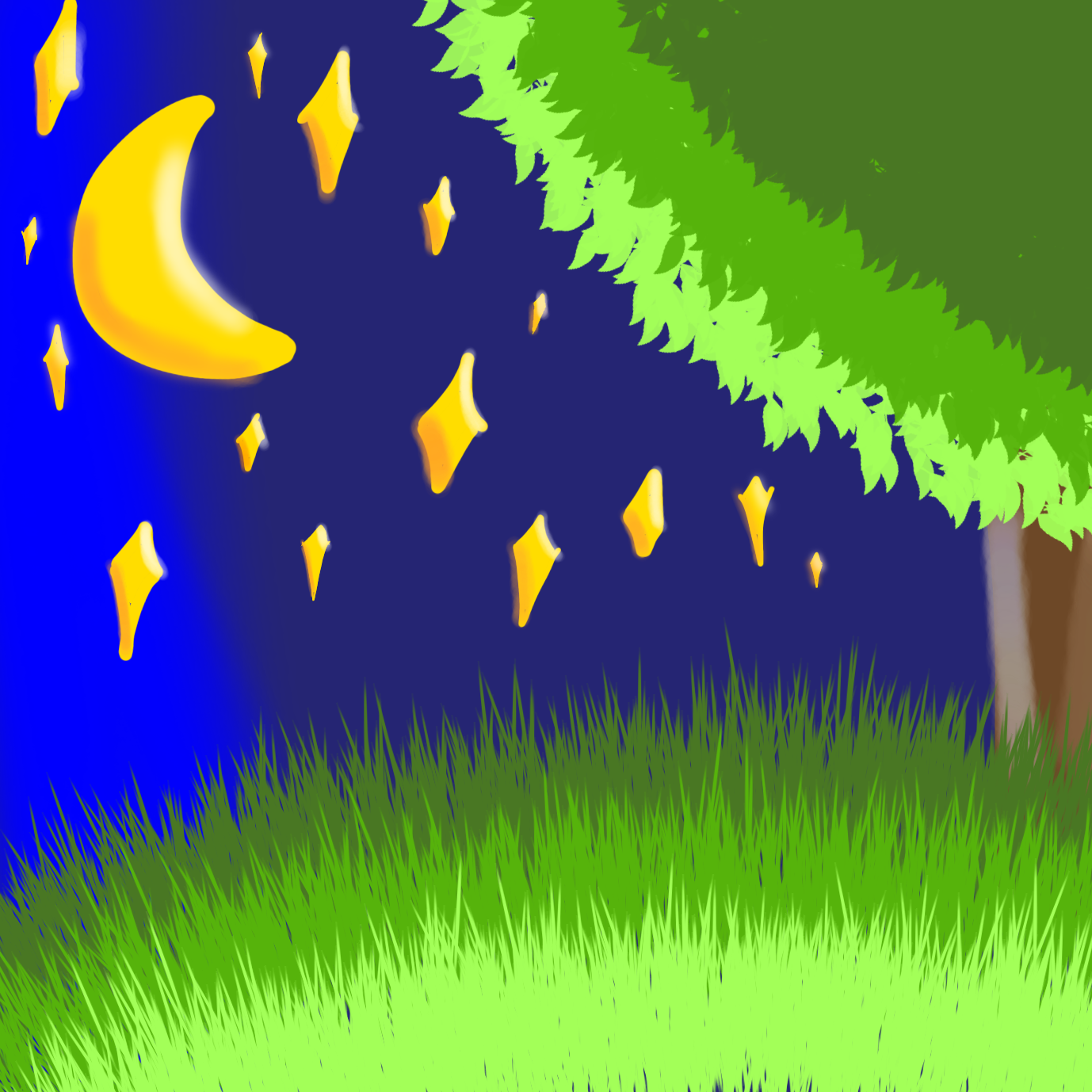 Noite estrelada - ibisPaint