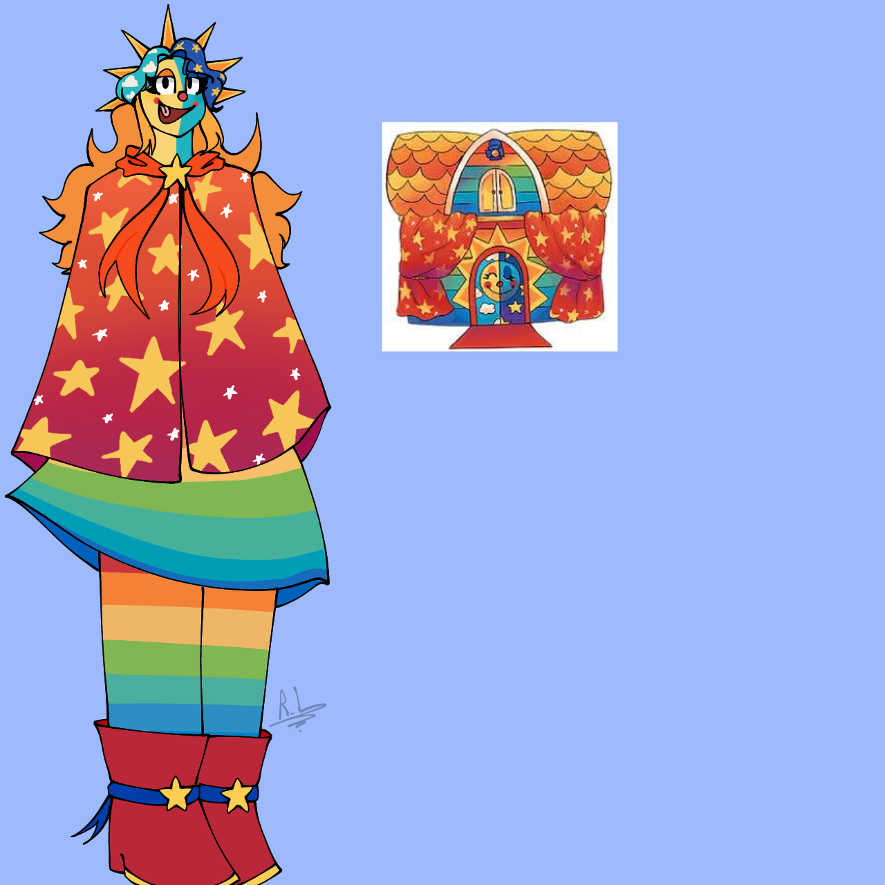 Sally's home as a human - ibisPaint