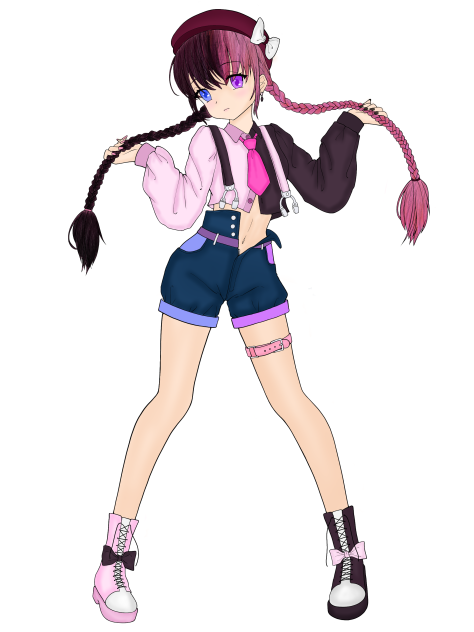 Pink and Black - ibisPaint