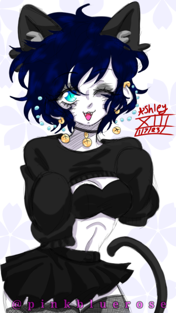 ashley in cat ears! oh no! - ibisPaint