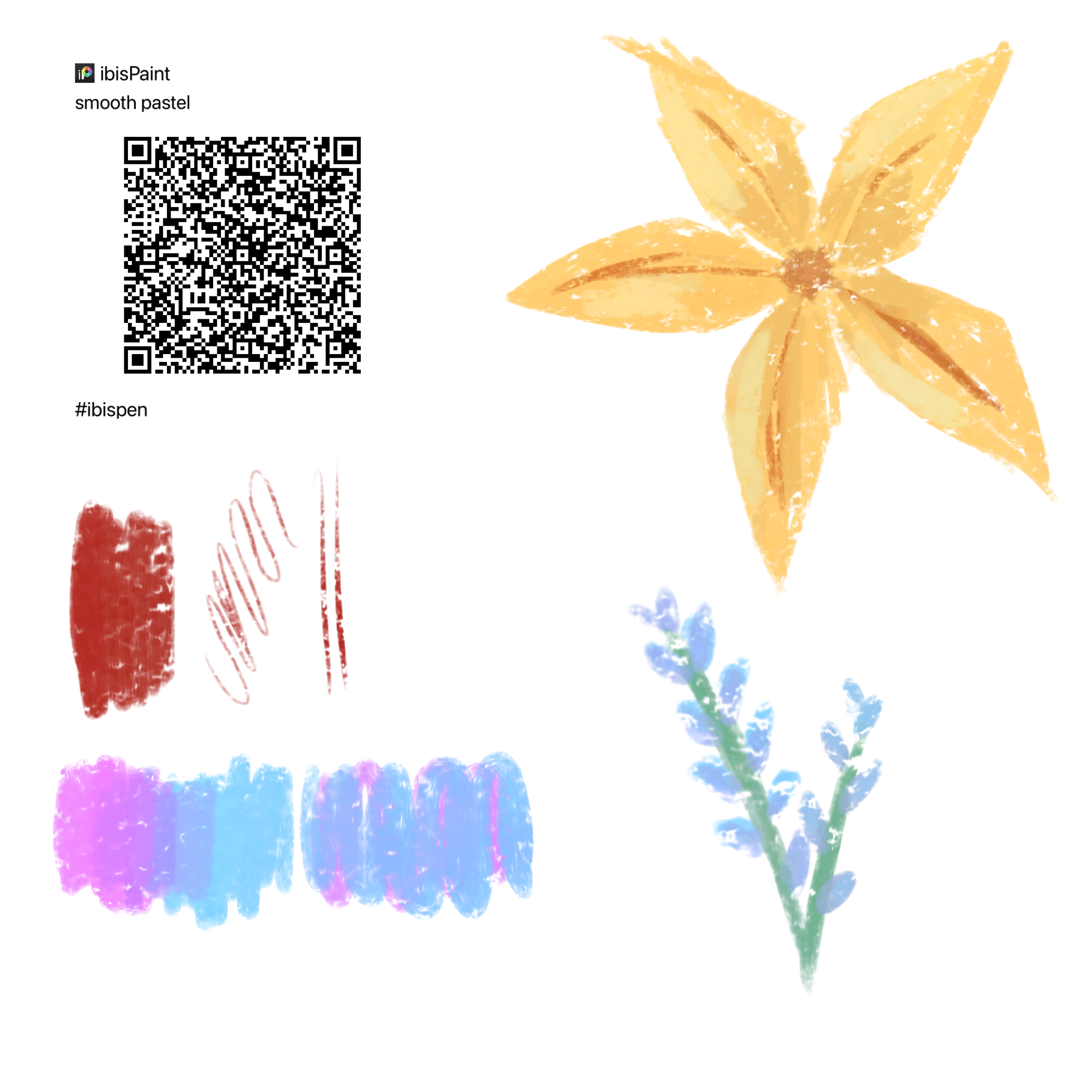 Smooth pastel brush - ibisPaint