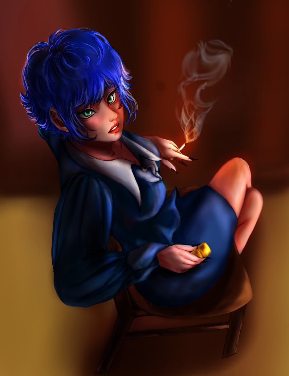 want a cig - ibisPaint