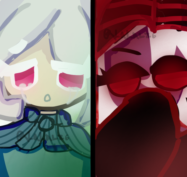 White Lily and dark enchantress cookie - ibisPaint