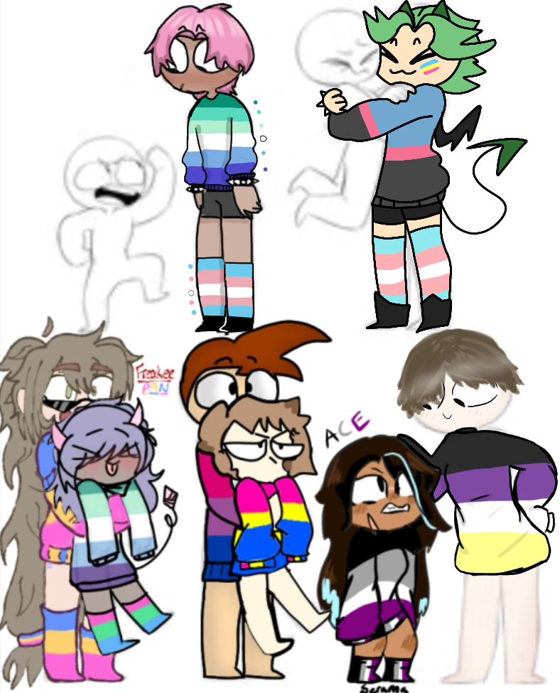 Pride sweater collab - ibisPaint