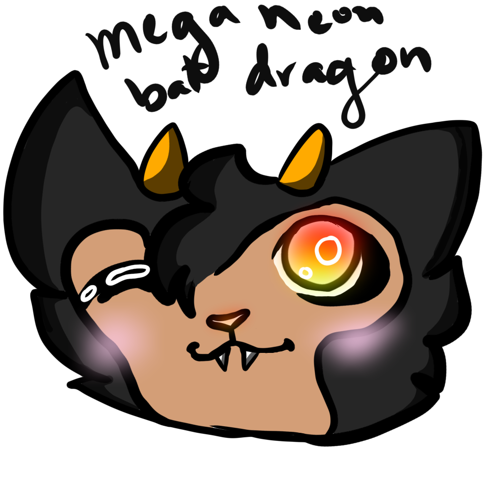 Mega neon bat dragon - ibisPaint