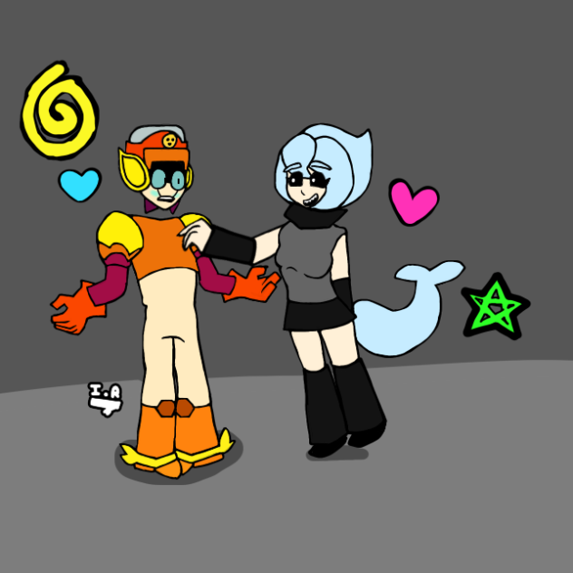 Larry and Aqua [brawl stars] - ibisPaint