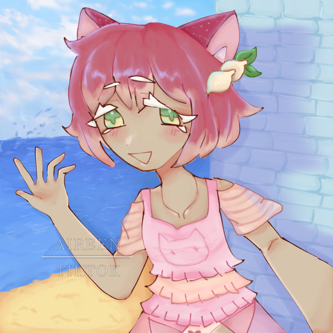 Strawberry Lemonade Cookie !! (fanmade) - ibisPaint