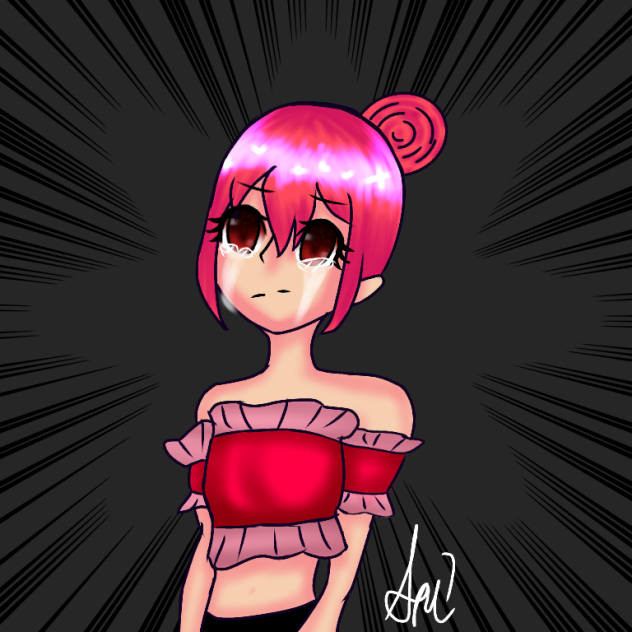 You just made her cry - ibisPaint