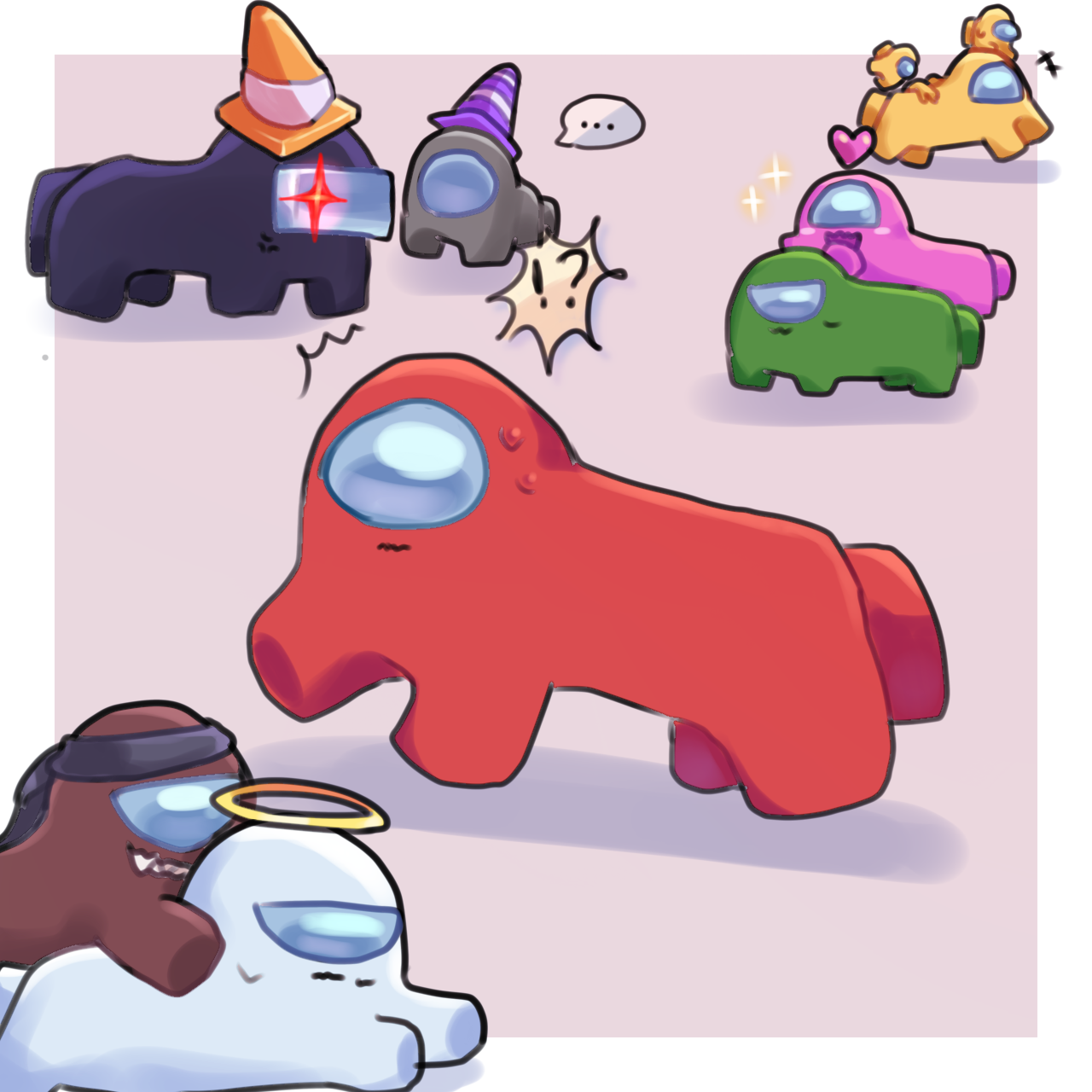 FNF AmongUS エイプリルフール - ibisPaint