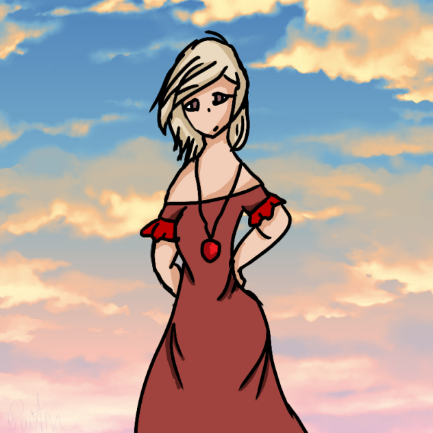 A Red Gaze - ibisPaint