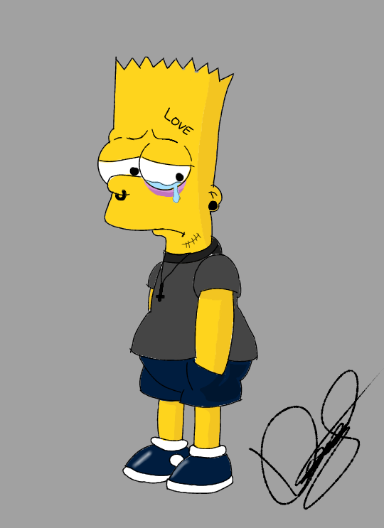bart sad - ibisPaint