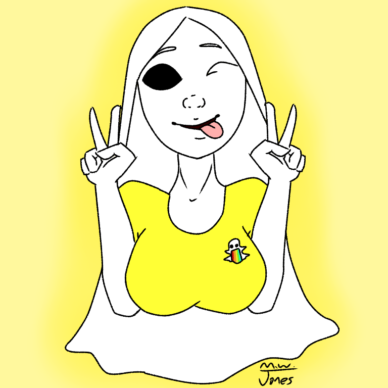 Snapchat Ghost Personified - ibisPaint