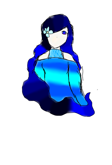 Blue Girl - ibisPaint