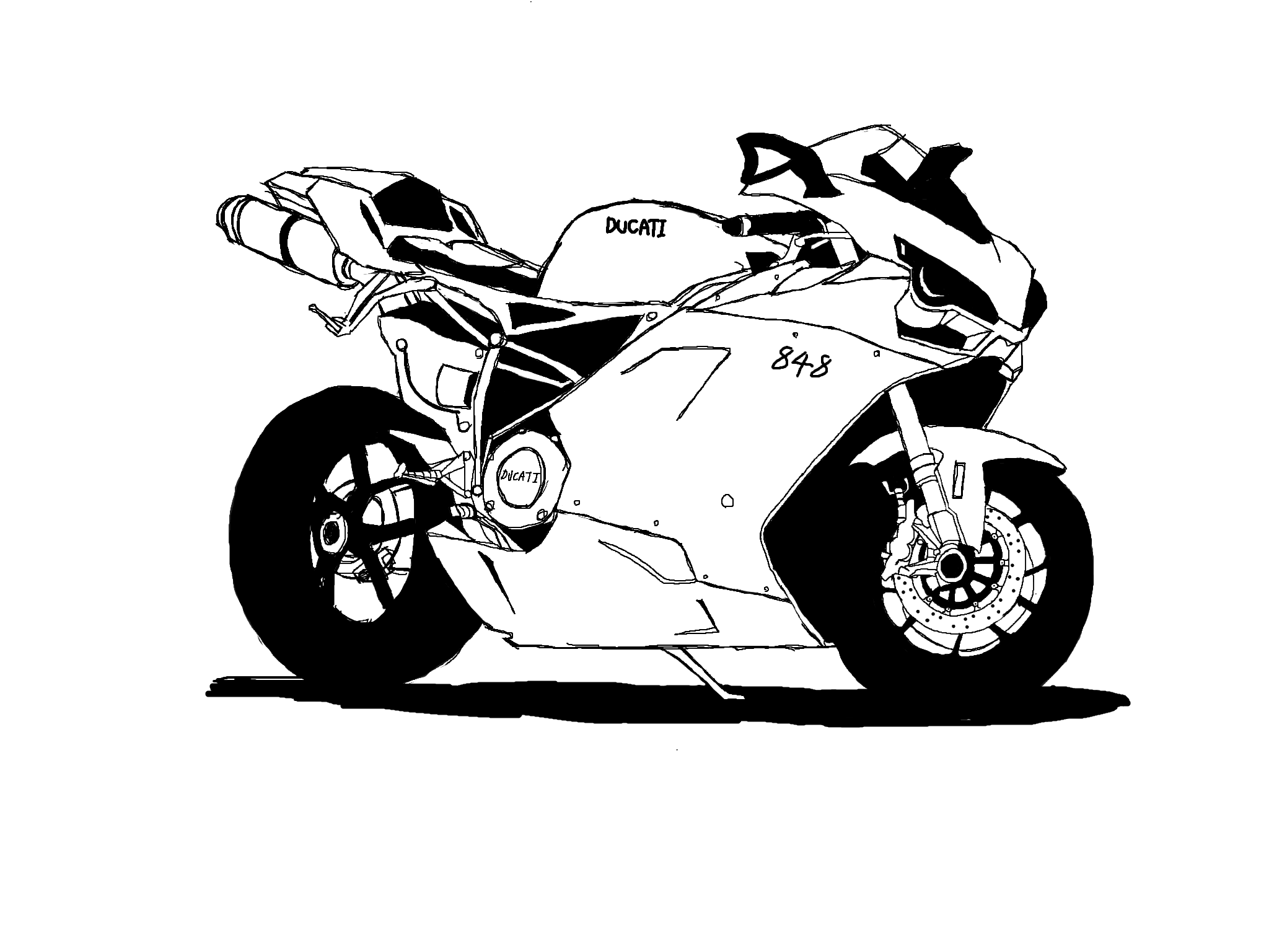 DUCATI 848 - ibisPaint
