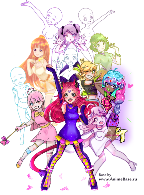 Magic girl Collab ^^ - ibisPaint