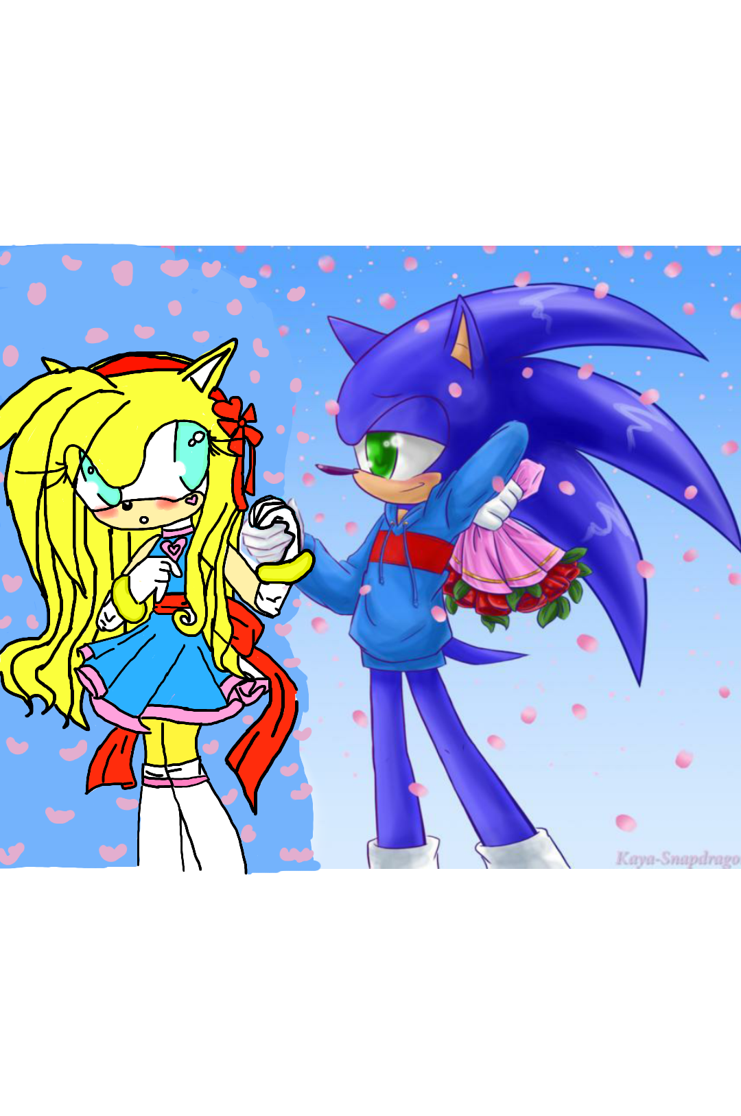 lilly rose and sonic - ibisPaint