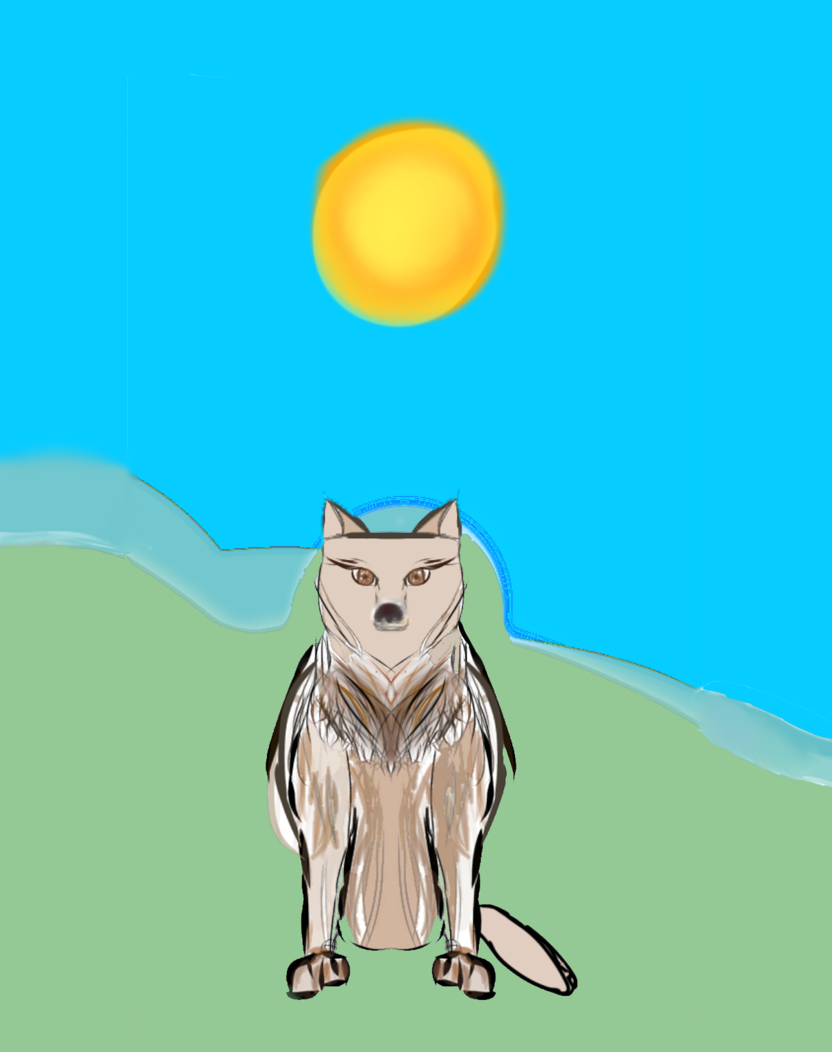 Wolf 🐺🌕🌕 - ibisPaint
