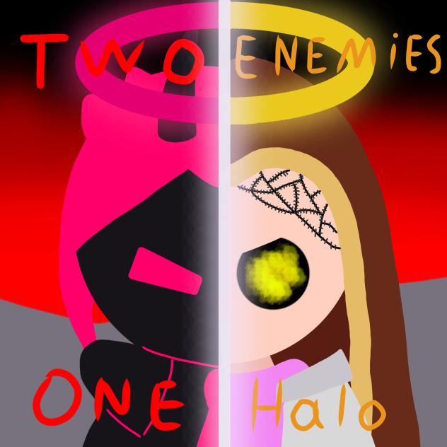 Two Enemies , One Halo... - ibisPaint