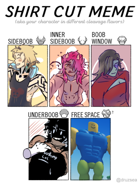 Shirt cut meme - ibisPaint