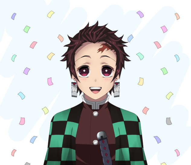Happy birthday Tanjiro! 🎉 - ibisPaint