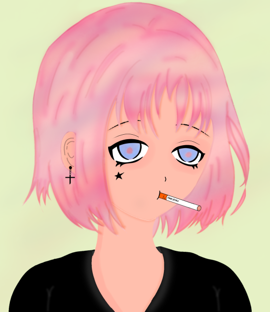 Fantart (Soraa) Chica rosa - ibisPaint