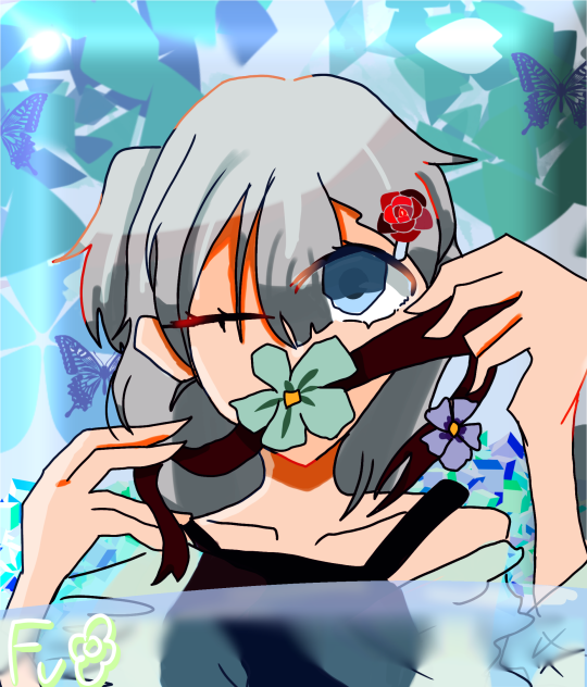 Blue flower - ibisPaint