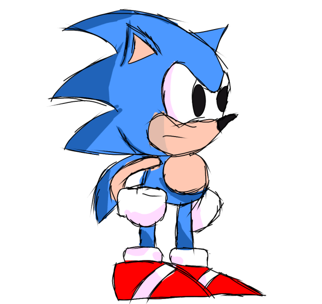 sonic doodle - ibisPaint