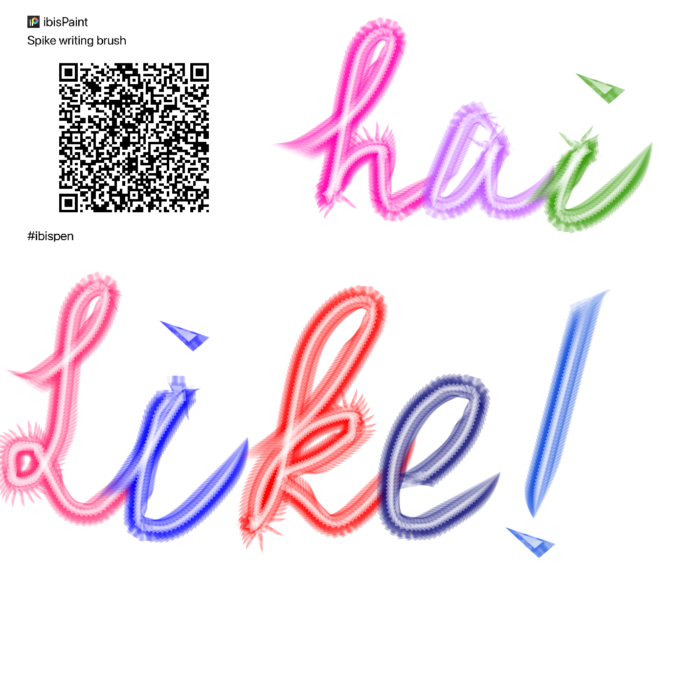 Spike writing brush - ibisPaint