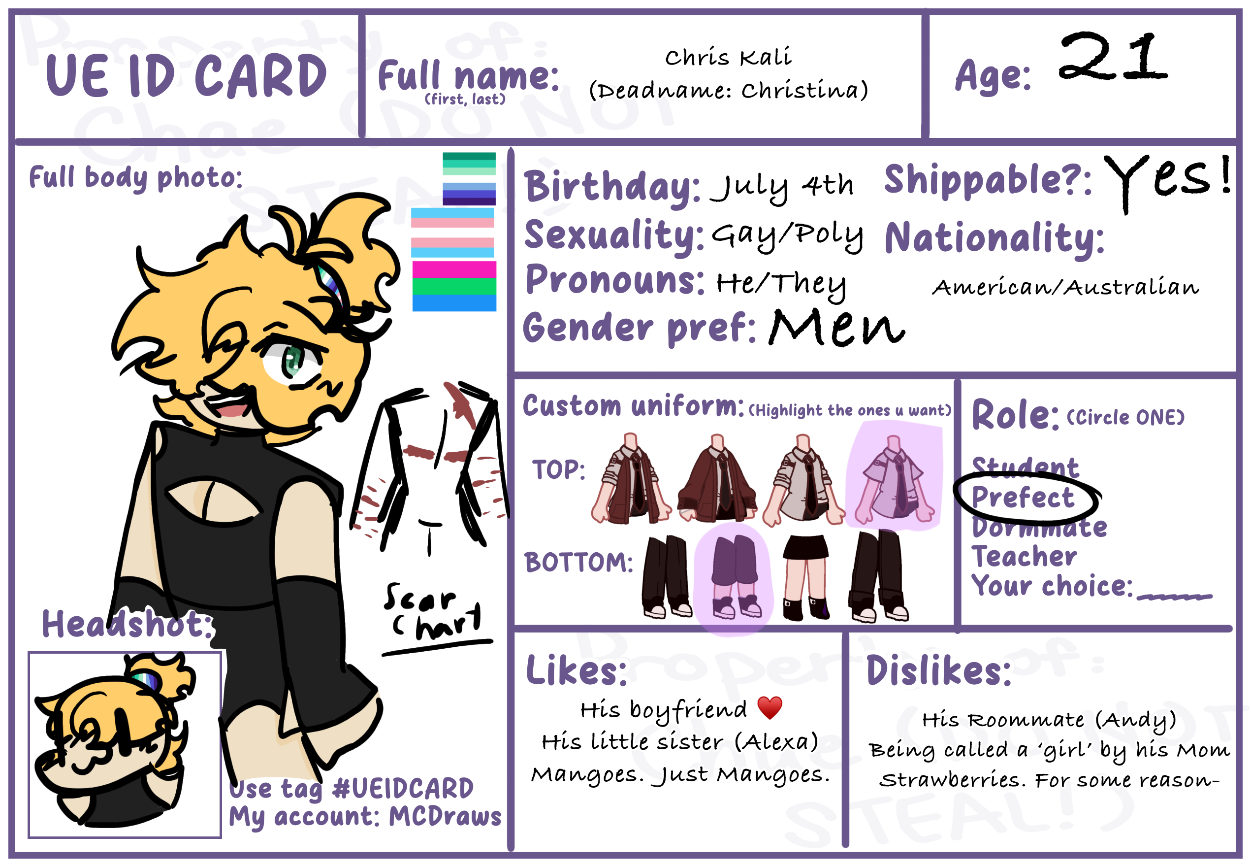 UE ID card! @Mcdraws #UEIDCARD - ibisPaint