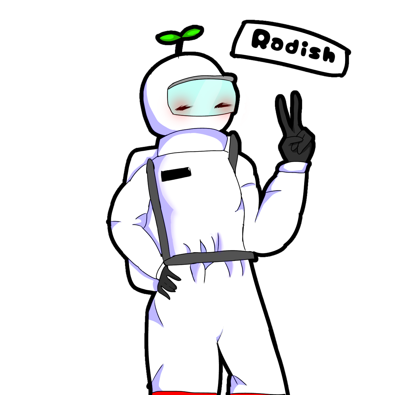 Radish-Among Us OC - ibisPaint