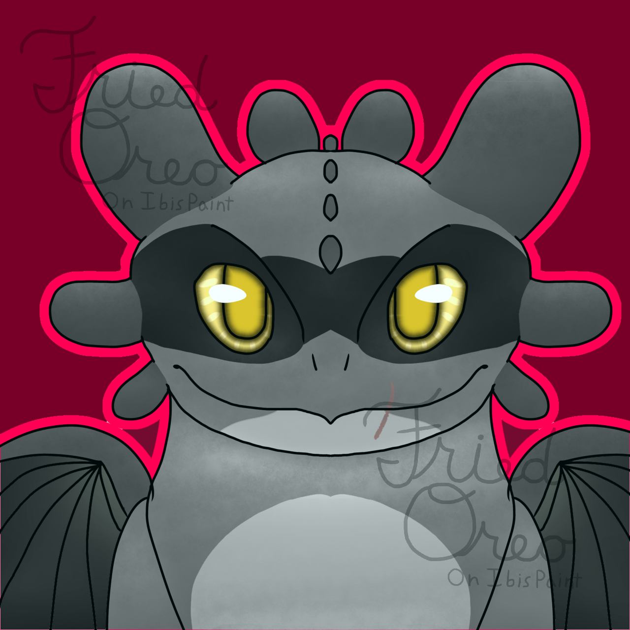 Bandit The Nightfury - ibisPaint