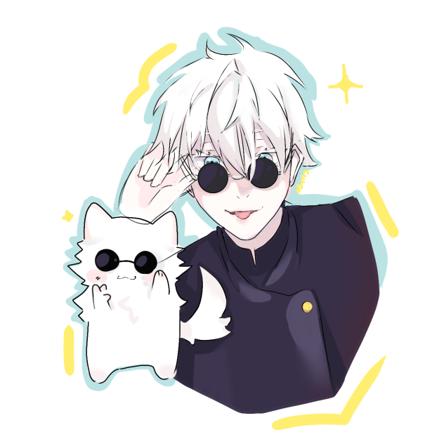 Gojo n Gojo cat! - ibisPaint