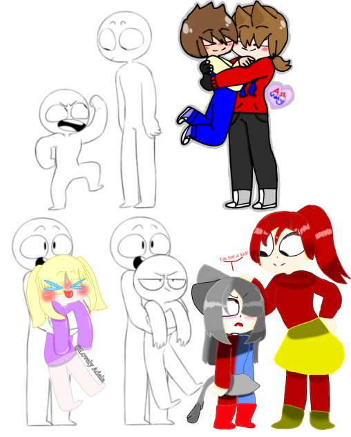 Collab with kid Tom and (normal) Tord! - ibisPaint
