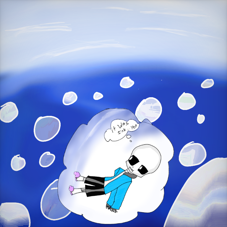 sans trap in a bubble - ibisPaint