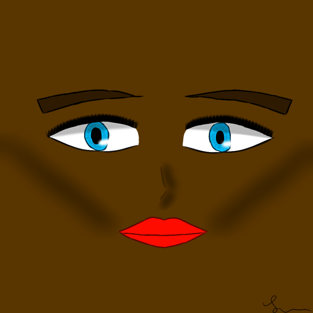 Black girl face practice - ibisPaint
