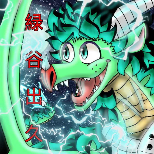 Izuku Midoriya Dragon - ibisPaint