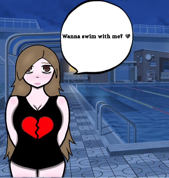 Kiku Goes Swimming - ibisPaint